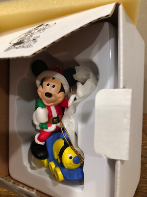 Disney Christmas Magic Mickey on Train Christmas ornament number 26231 ...
