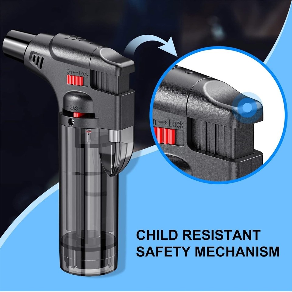 4 Pack Eagle Jet Torch Gun Lighter Adjustable Flame Windproof Butane ...
