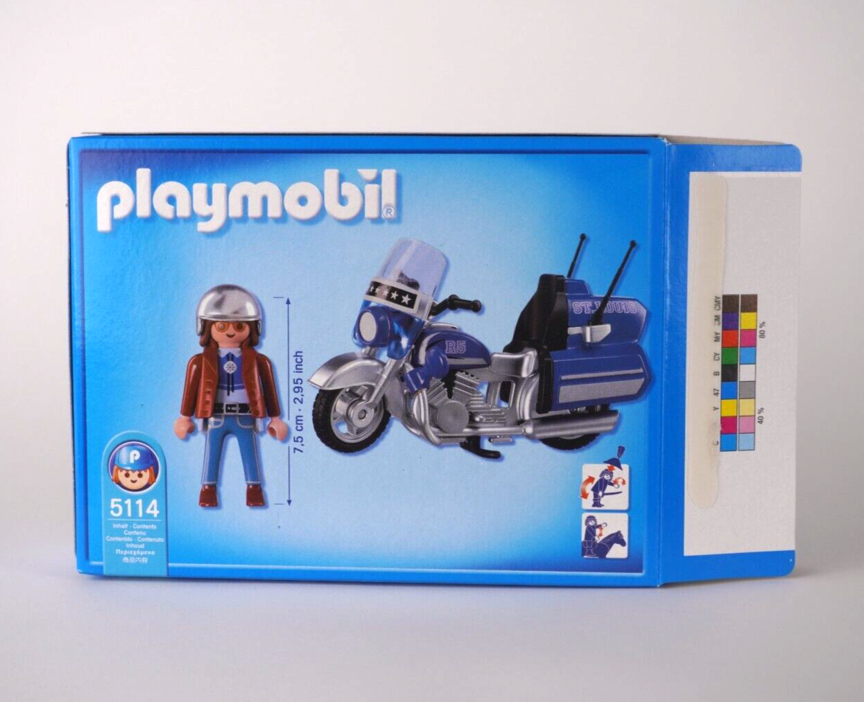 Playmobil 5114 Touring Motorcycle with Rider New in Open Box 100% ...