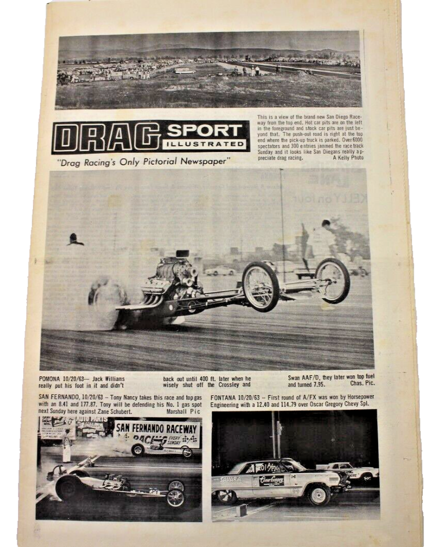 Drag Sport Illustrated Volume 1-No. 36 October 27, 1963 | eBay