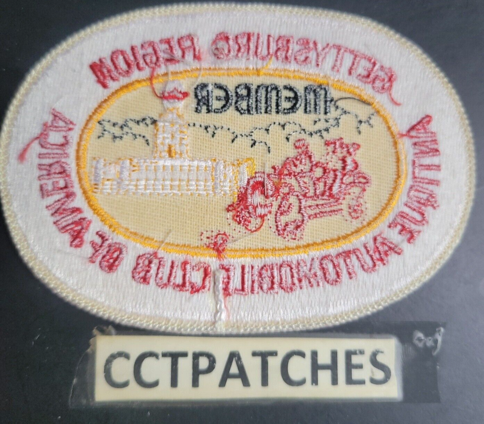 GETTYSBURG REGION MEMBER ANTIQUE AUTOMOBILE CLUB OF AMERICA PATCH | eBay
