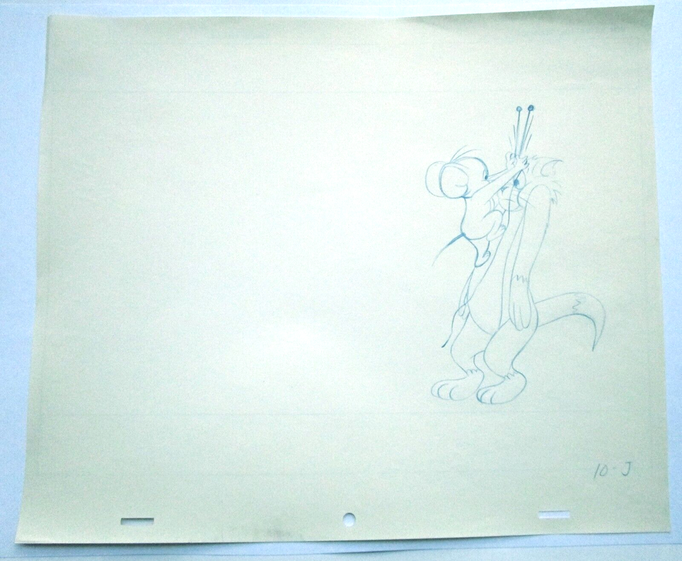TOM AND JERRY Chuck Jones 1960's MGM cat ORIGINAL PRODUCTION DRAWING ...