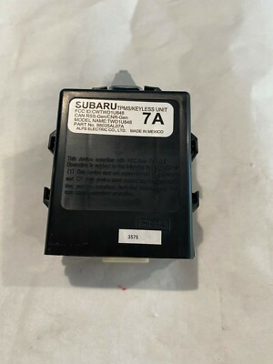 2016 SUBARU LEGACY OEM KEYLESS / TPMS CONTROL MODULE MODEL.88035AL07A ...