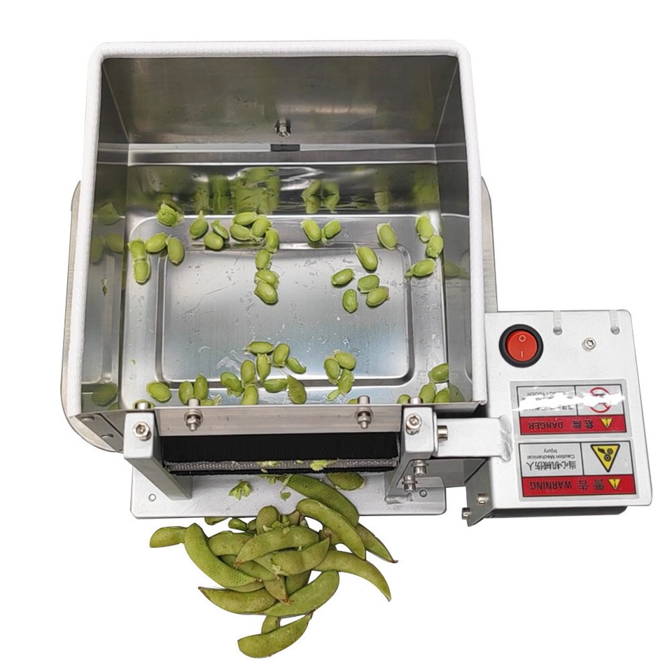 OPEN BOX! 220V Electric Pea Peeling Machine Edamame Sheller 40W 8-15KG ...