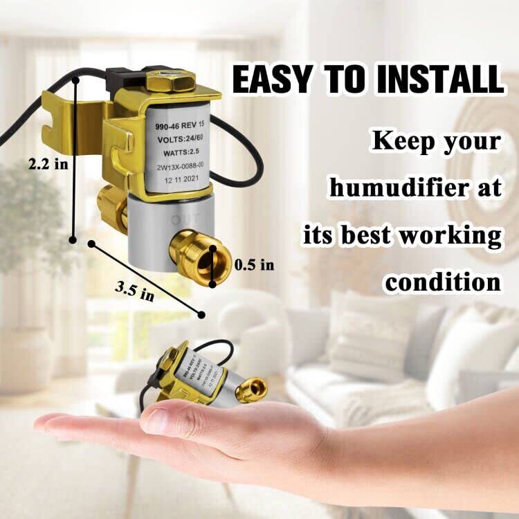 990-53 Humidifier Water Inlet Solenoid Valve Assembly Compatible with ...