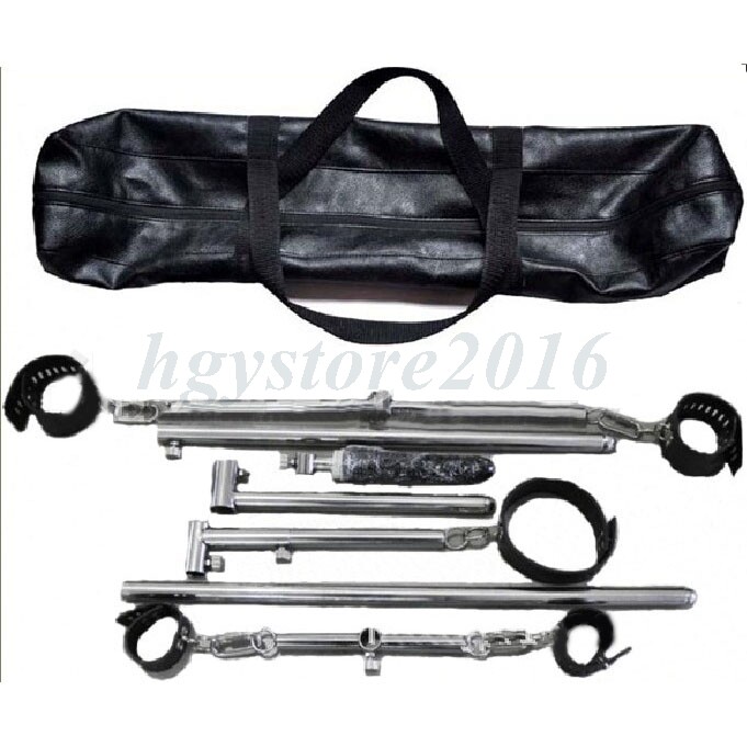 Slave SM Bondage Rack Kneeling Stainless Steel Collar Handcuffs Ankle ...