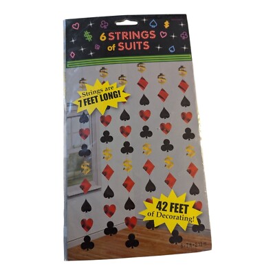 6 Strings Playing Card Suits ( hearts, spades, diamons, clubs) f ...