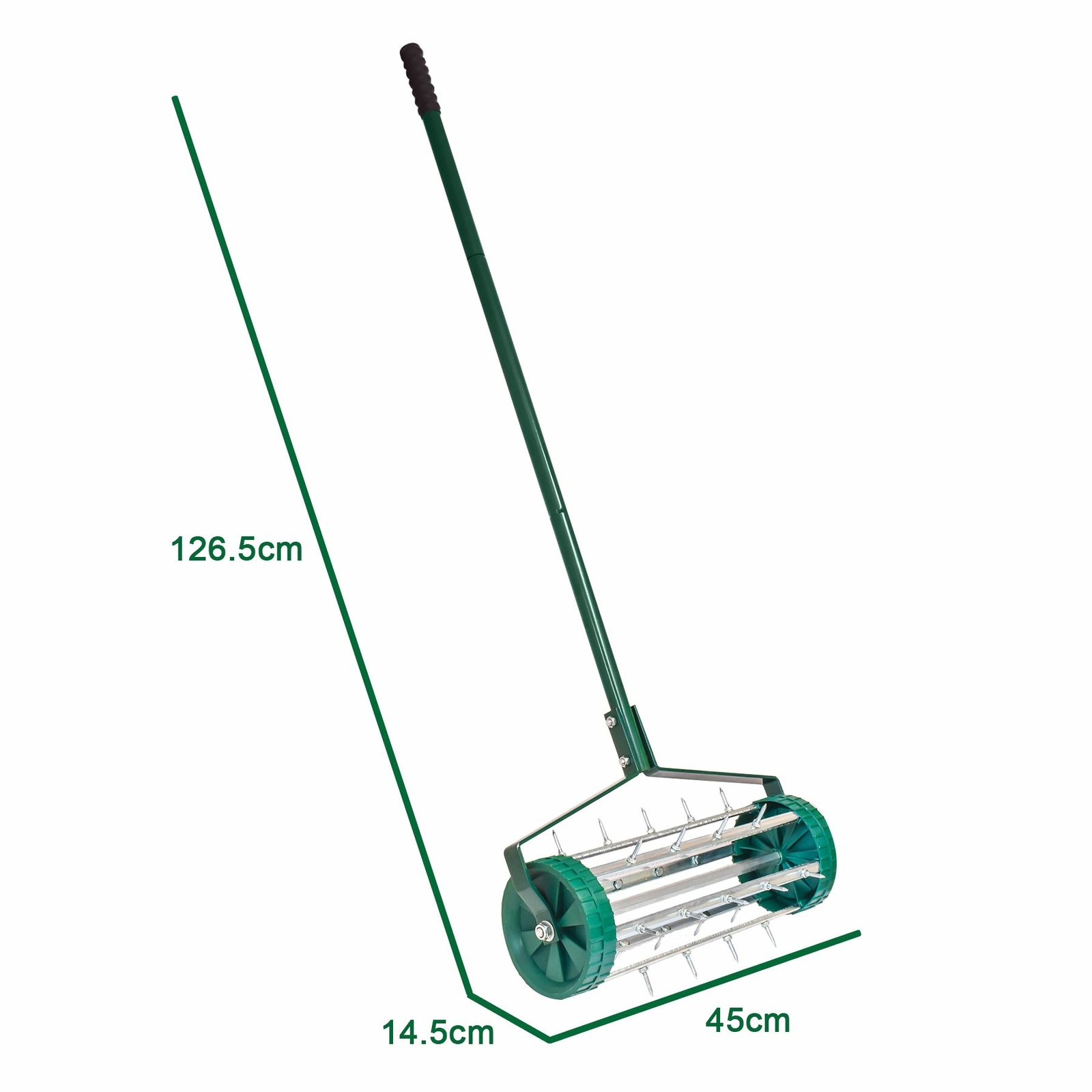 OUTDOOR GARDEN LAWN AERATOR SPIKE SOIL ROLLER GARDENING TOOL GRASS ...