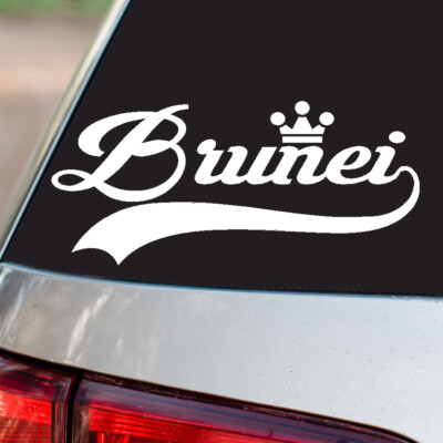 Brunei Sticker Country Pride all sizes chrome and regular vinyl colors ...