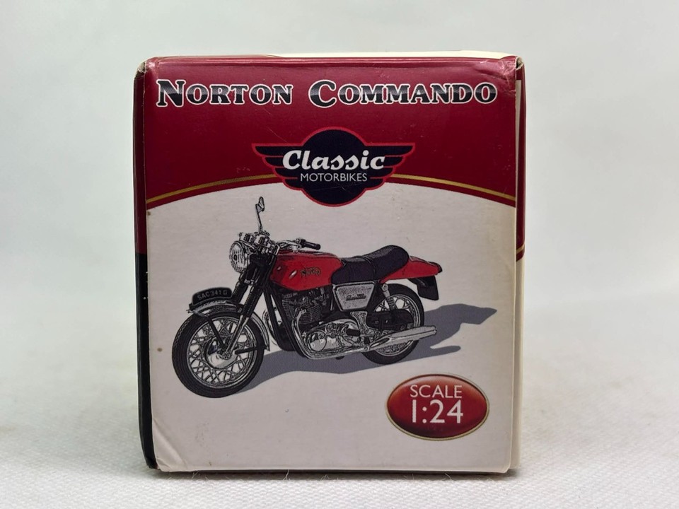 Classic Motorbikes Norton Commando 750 1969 Atlas Motorcycle 1:24 Scale ...