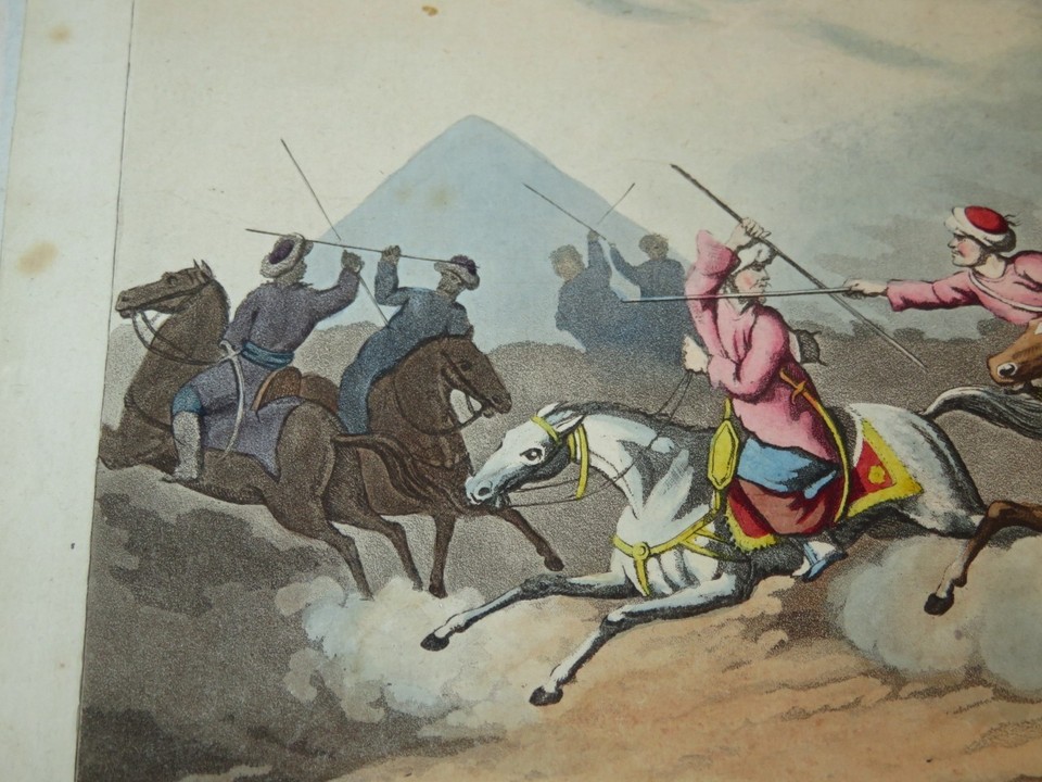 Samuel HOWITT COLOUR ENGRAVING MAMULUCK ORIENTALIST HORSES EGYPT ...