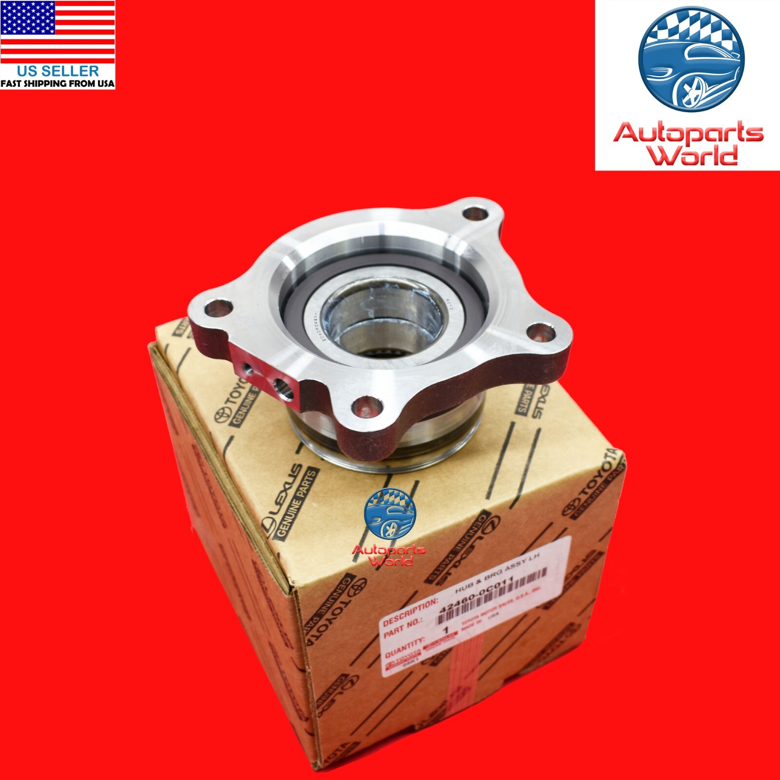 GENUINE OEM TOYOTA 11-21 TUNDRA LEFT REAR DRIVE AXLE SHAFT BEARING ...