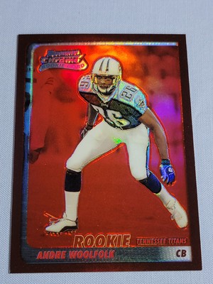 2003 Bowman Chrome Andre Woolfolk /235 Red Refractor Parallel Rookie ...