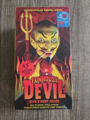 FUNHOUSE DEVIL TINY TERROR DEVILS NIGHT PX FIGURE W/SIGNED CARD RETRO-A ...