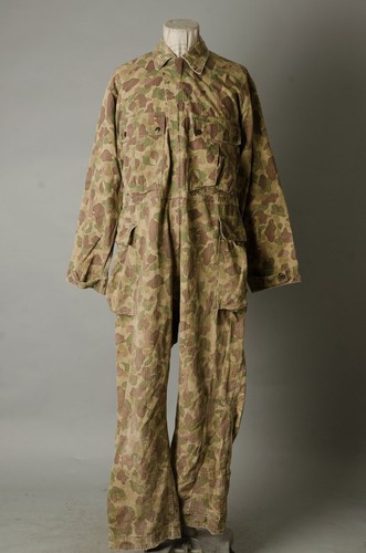 VTG WWII US Army USMC Frog Skin Camo HBT Coveralls Jumpsuit Jacket ...