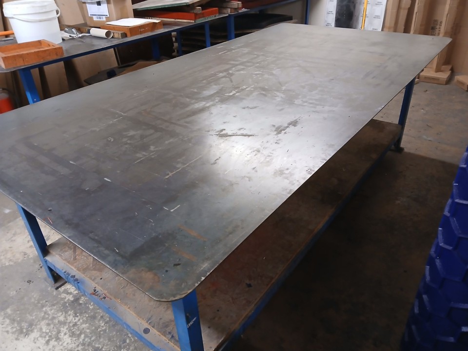 Heavy Duty Metal Work Table Industrial metal work table | eBay UK