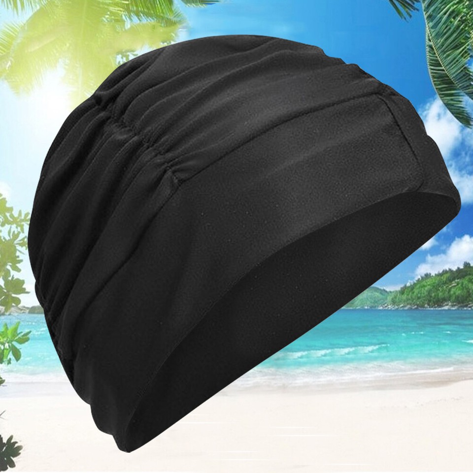 NEW Swim Cap High Elasticity Adult Swimming Caps Pleated Comfortable ...