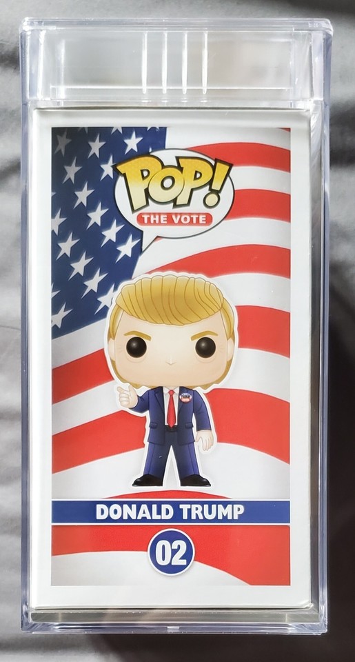 Donald Trump Funko Pop - PSA 8 NM-MT - RARE 🔥 | eBay