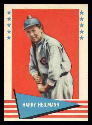 1961 Fleer Baseball Greats Harry Heilmann Ex-Mint HOF #42 - Cincinnati ...