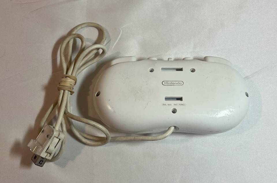 Nintendo Wii Controller Attachment - White Classic Controller | eBay