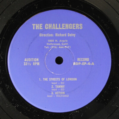 CHALLENGERS: audition record 4 RICHARD DELVY 7" EP 33 RPM | eBay