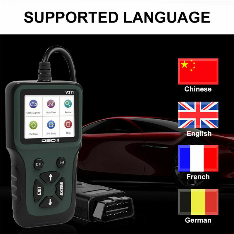 Fiat 500 Fault Code Reader OBD2 Car Diagnostic Scanner Engine Reset ...