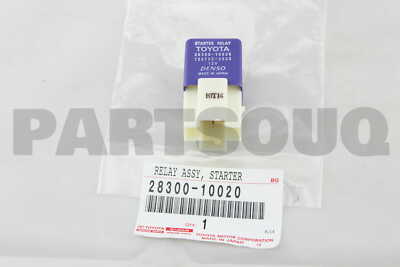 2830010020 Genuine Toyota RELAY ASSY, STARTER 28300-10020 | eBay