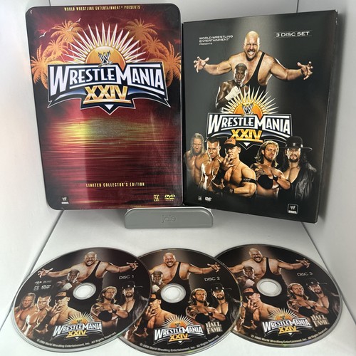 WWE WrestleMania 24 XXIV DVD Limited Edition 3 Disc Set 2008 With ...