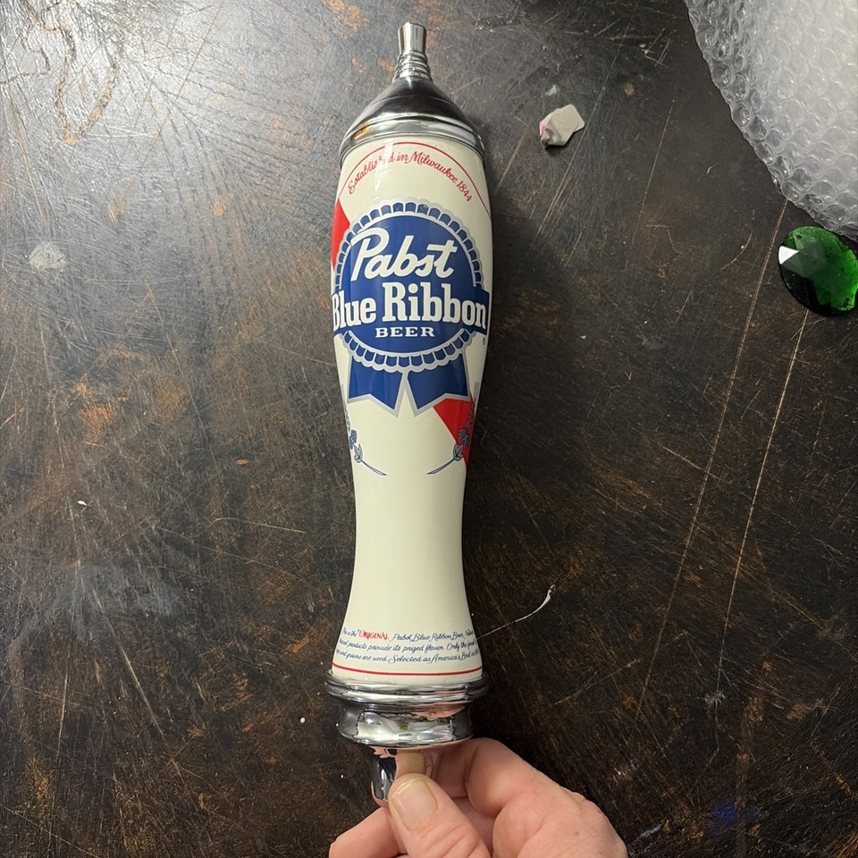 Pabst Blue Ribbon Beer Tap Handle Knob Top Brewing Draft Bar Top | eBay