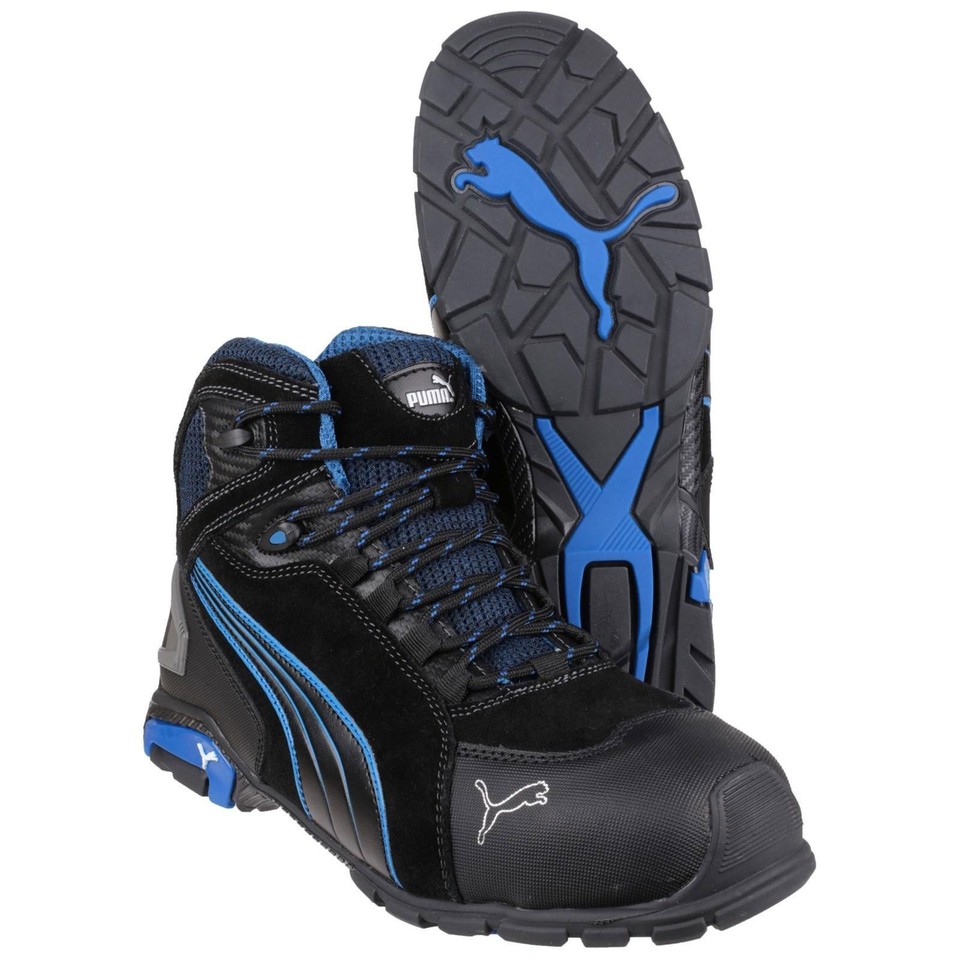 Puma Safety Rio Mid Lace-up Leather Protective Work Safety Boot Mens ...