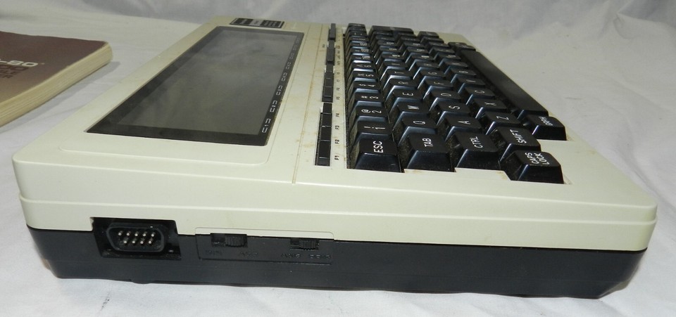 Vintage Radio Shack TRS-80 Model 100 Portable Computer with soft case ...