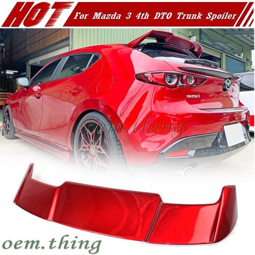 2019+ Fit FOR Mazda 3 4th BP Hatchback DTO Rear Trunk Spoiler Painted ...