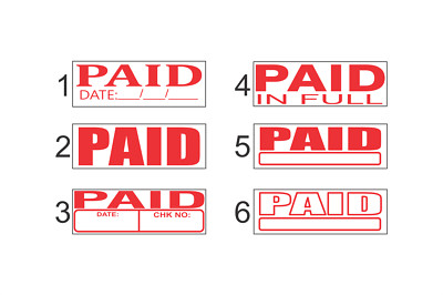 PAID Stamp - Office stamps - 904 Stamps | eBay
