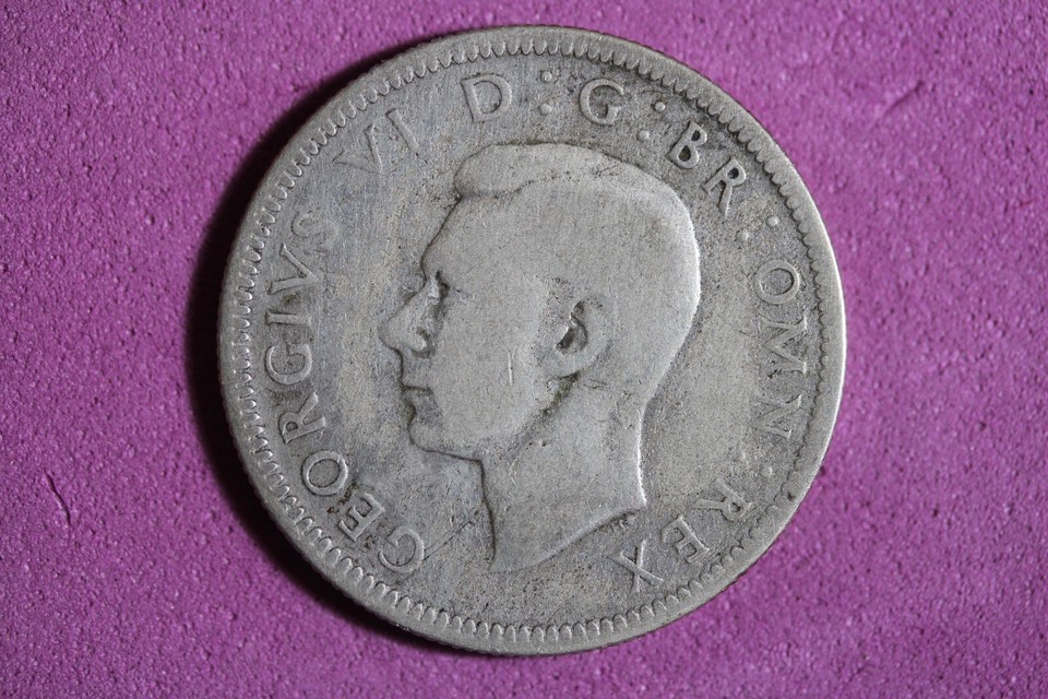 1938 Great Britain English Crest 1 Shilling Silver Coin #M20918 | eBay