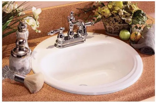 BOOTZ INDUSTRIES Laurel 19" ROUND DROP-IN LAVATORY SINK WHITE New | eBay