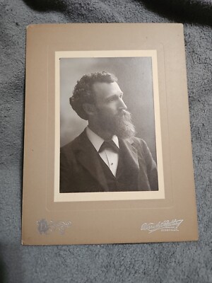 Antique Photograph Man Beard Suite Eugene Oregon Image | eBay