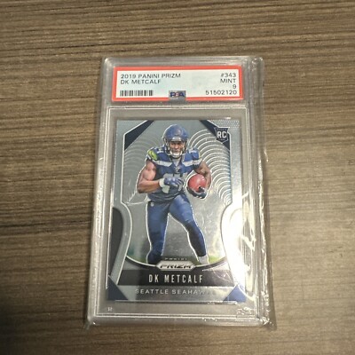 2019 -DK Metcalf- PSA 9 Panini Prizm Rookie Football Card #343 Seattle ...