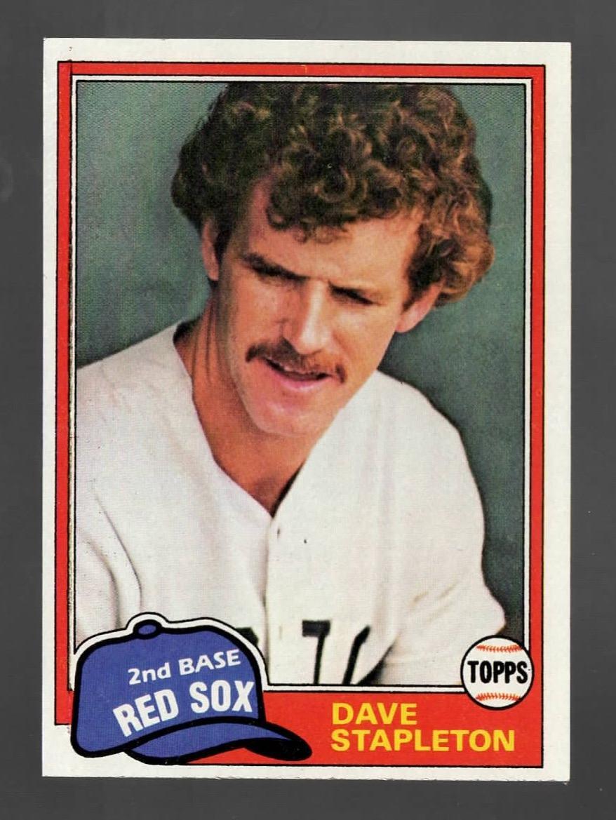 1981 Topps Dave Stapleton Boston Red Sox #81 Excellent | eBay