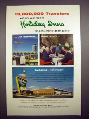 1963 Holiday Inn Motel Ad - Consistently Good Quality | eBay
