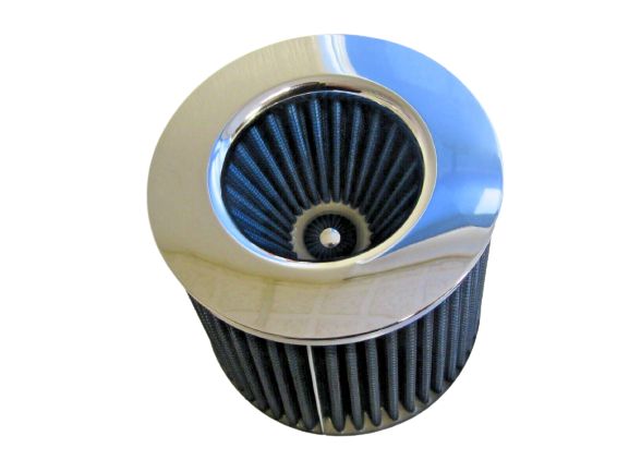 Performance Cone Air Filter 70mm 2.75" Inch Neck Diameter BLUE/CHROME ...