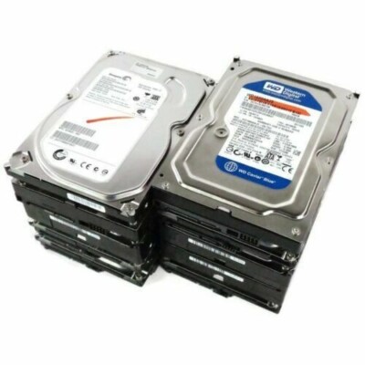 Lot of 8 3.5" 500GB Mixed Brands SATA Desktop Computer Hard Drives ...
