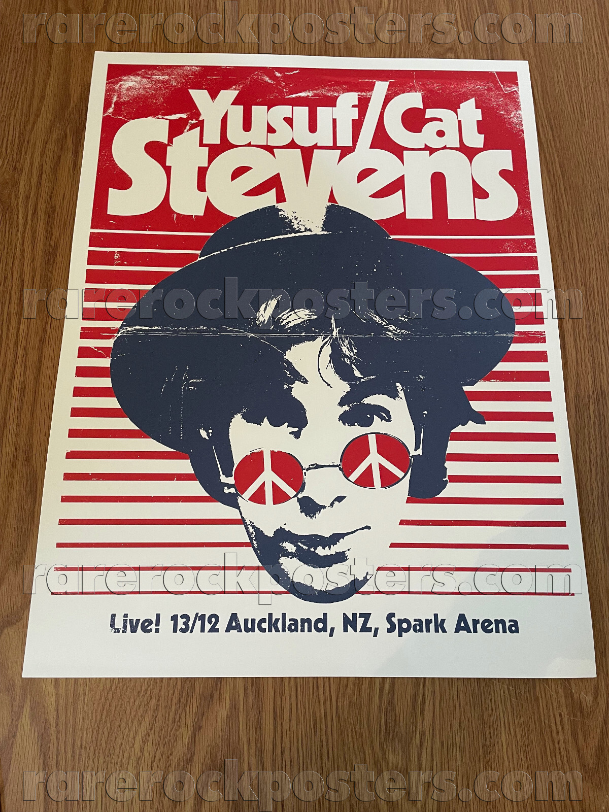 CAT STEVENS ~ORIGINAL 2017 NEW ZEALAND GIG MERCHANDISE POSTER~ AUCKLAND ...