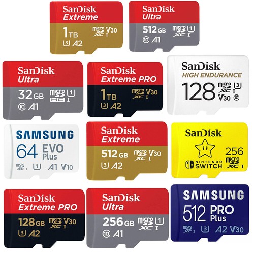 SAMSUNG EVO PLUS/SanDisk 32/64G/128/256GB Micro SD Class10 95MB/s SD Memory Card | eBay Australia