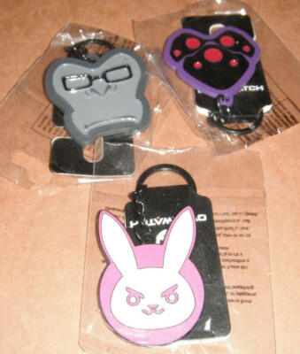 Lot of 3 Overwatch Keychains Winston,DVA Bunny,Widowmaker | eBay