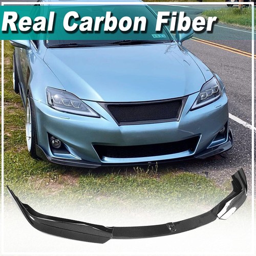 For LEXUS IS250 IS300 Sedan 11-12 REAL Carbon Front Bumper Lip Spoiler ...