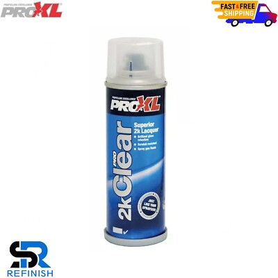 PROXL Pro 2K CLEAR – 2k Hi-Gloss Clear Coat Aerosol 500ml With 2x ...