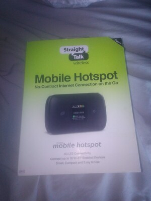 Straight Talk Wireless Mobile Hotspot Wi-Fi 4G LTE 256MB Black BRAND ...