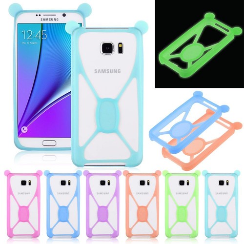 Soft Silicone TPU Universal Phone Bumper Case Glow in Dark Luminous ...