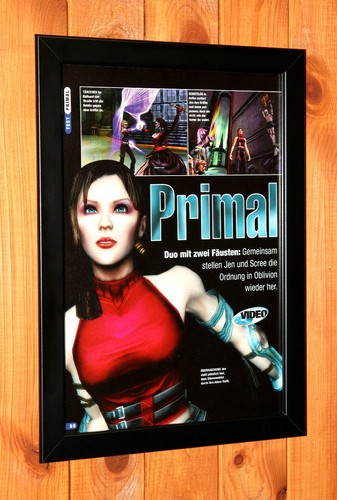 Primal Video game Amiga PS2 PS3 Vintage Rare small Poster / Ad Page ...