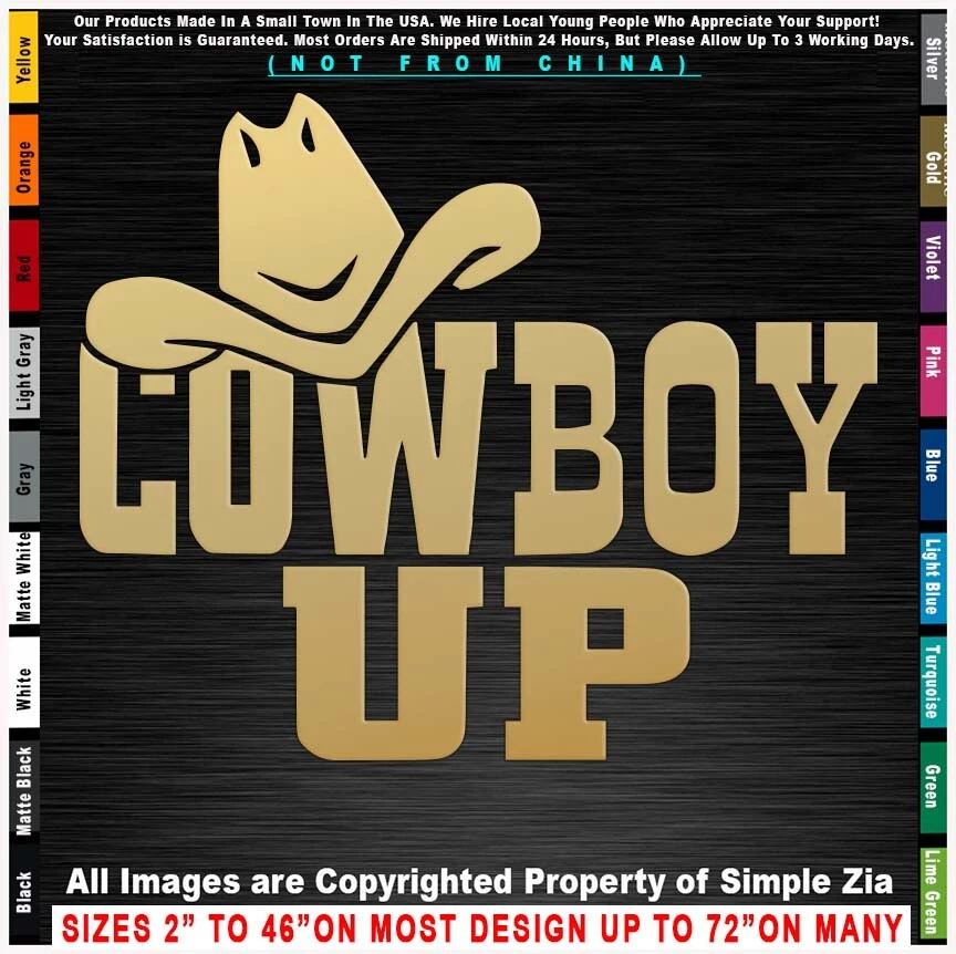 Cowboy Up Lettering